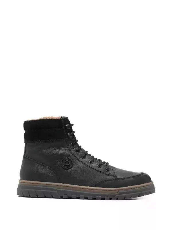 BUGATTI Leather Lace-up Ankle Boots