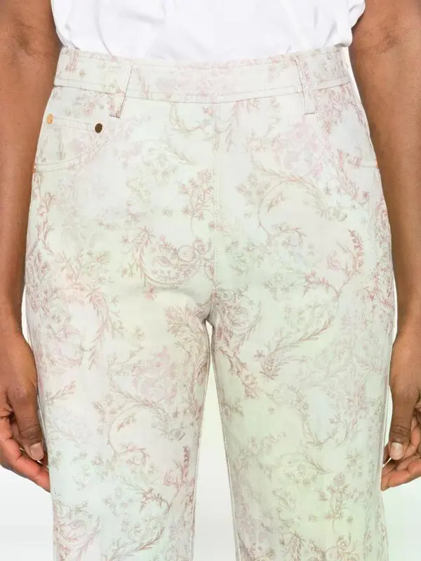 FORTE_FORTE Printed Wide-leg Trousers