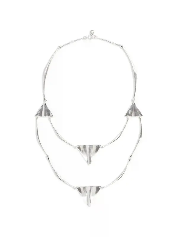 Isabel Marant Étoile Blair Triangle Pendant Necklace - Silver
