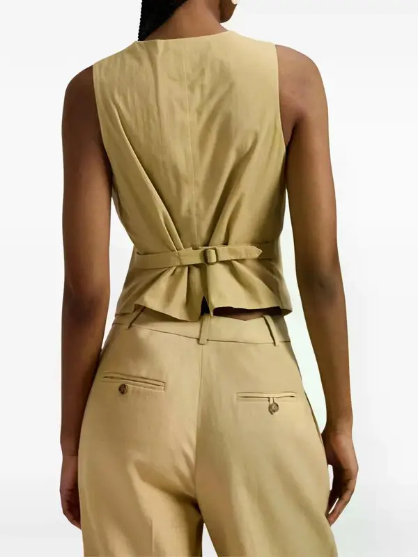 Polo Ralph Lauren Hemp And Cotton Voile Vest - Neutrals