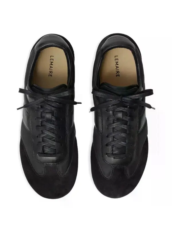 LEMAIRE Lemmaire Quilted Suede And Nylon Sneakers - Black