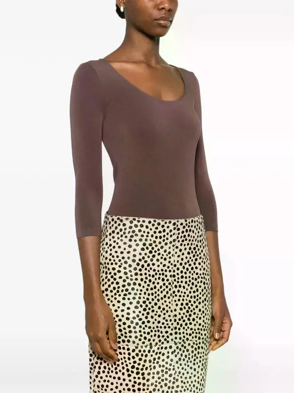 Wolford Scoop Neck Long Sleeved Bodysuit