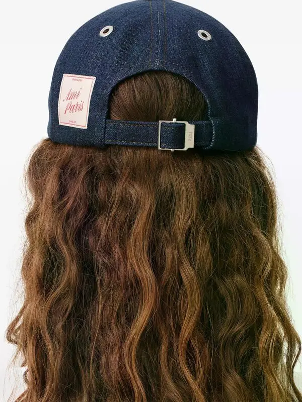 AMI Paris Denim Baseball Cap