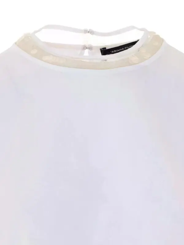 Fabiana Filippi Embellished Crew-neck Blouse