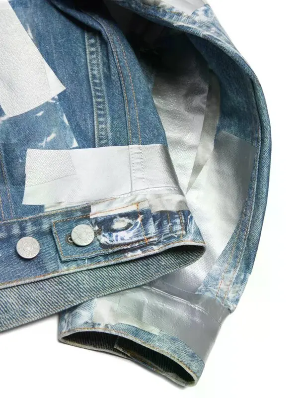 Acne Studios Patchwork Denim Jacket - Blue
