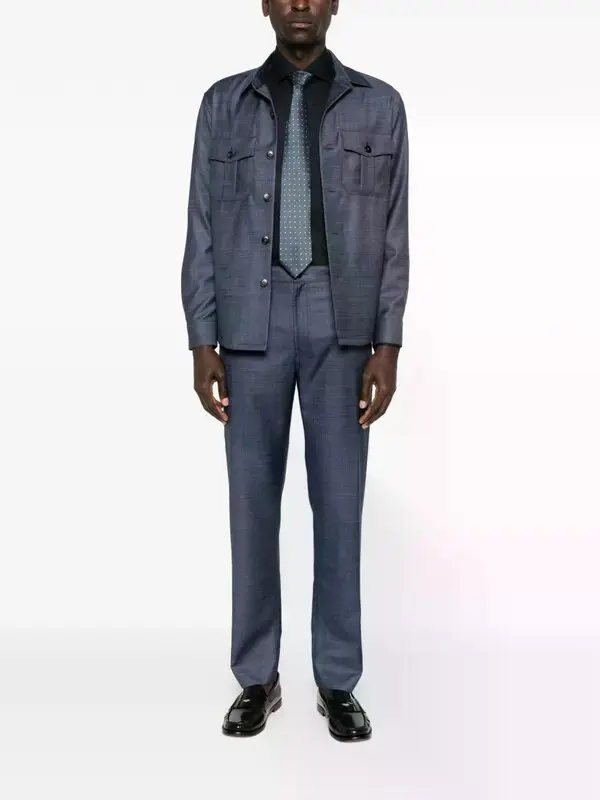 Canali Tailored Button Trousers