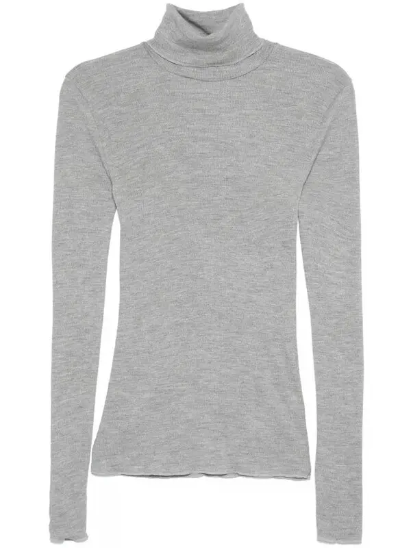 SKALL STUDIO Esme Merino Wool Ribbed Roll Neck Sweater