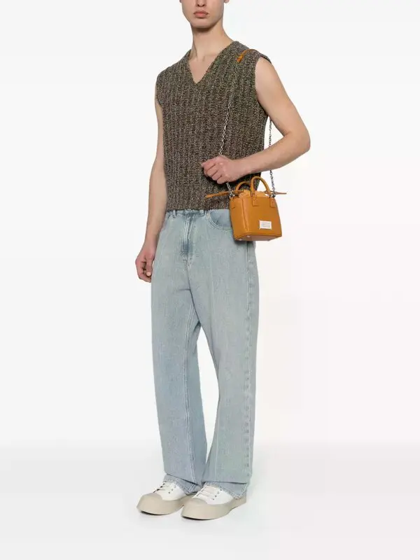 MAISON MARGIELA 5ac Leather Shoulder Bag
