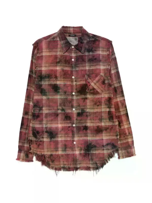 R13 Long-sleeve Plaid Shirt