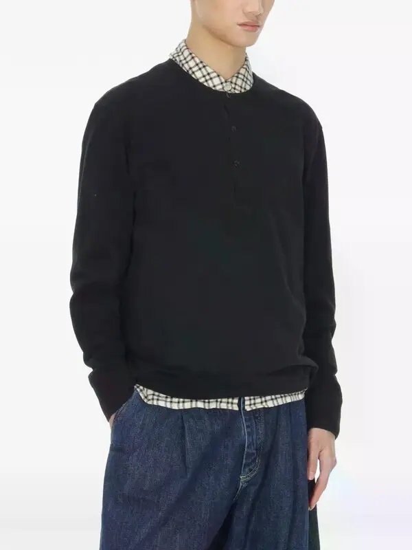 Studio Nicholson Henley Long-sleeve T-shirt