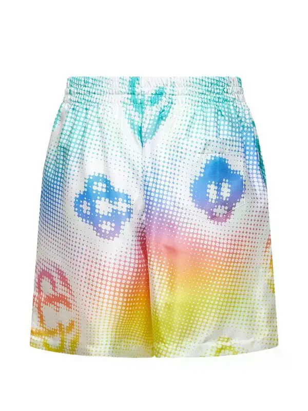 Casablanca Monogram Print Drawstring Shorts