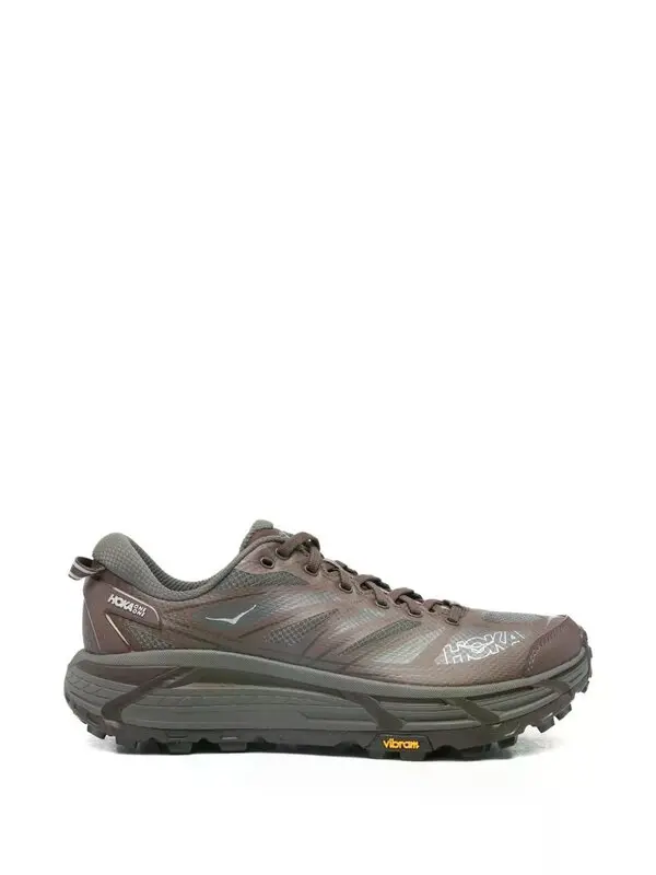 HOKA® Mafate Speed 2 Logo Detail Lace-up Sneakers - Brown