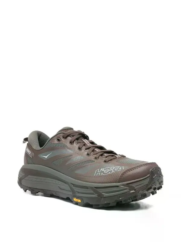 HOKA® Mafate Speed 2 Logo Detail Lace-up Sneakers - Brown