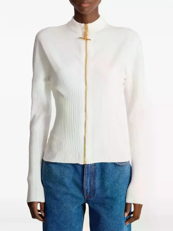 Balmain Zip-up Knitted Cardigan