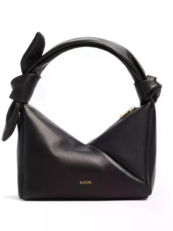PATOU Bonbonnette Knot-detail Shoulder Bag - Black
