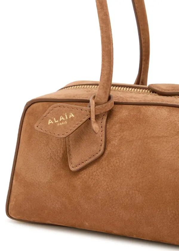 Alaïa Le Teckle Grained Nubuck Shoulder Bag - Brown