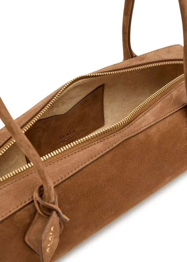 Alaïa Le Teckle Grained Nubuck Shoulder Bag - Brown