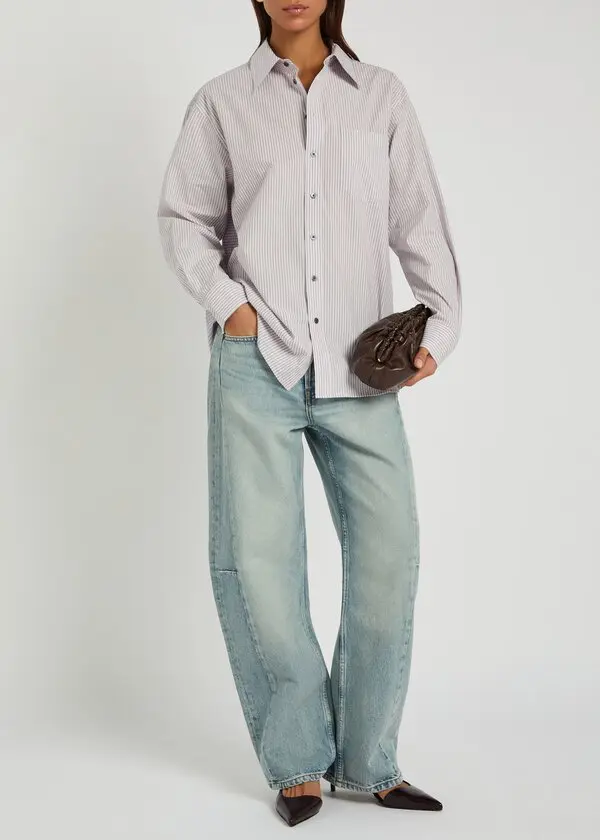 B Sides Slim Lasso Barrel-leg Jeans