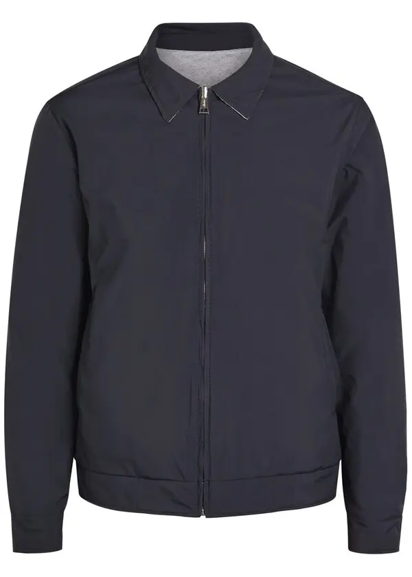 AURELIEN Quilted Reversible Jacket - Navy