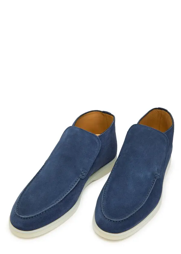 AURELIEN City Suede Loafers - Navy