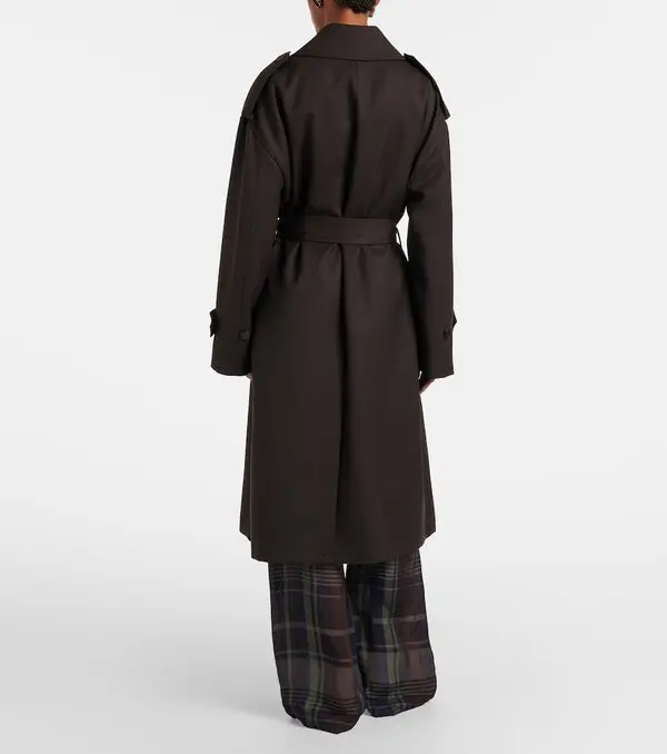 THE FRANKIE SHOP Dursley Double-breasted Trench Coat