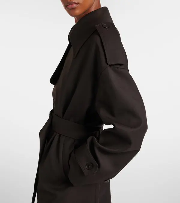 THE FRANKIE SHOP Dursley Double-breasted Trench Coat