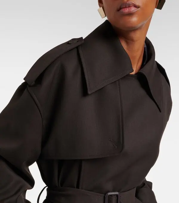 THE FRANKIE SHOP Dursley Double-breasted Trench Coat