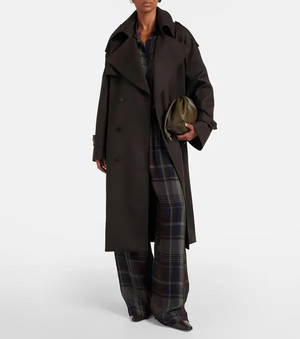 THE FRANKIE SHOP Dursley Double-breasted Trench Coat