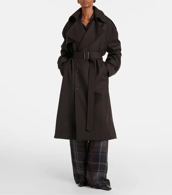 THE FRANKIE SHOP Dursley Double-breasted Trench Coat