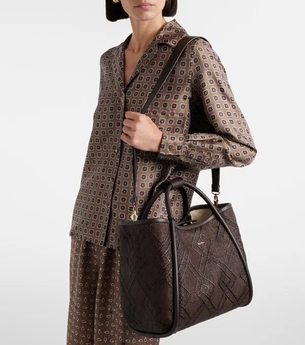Max Mara Leather Tote Bag