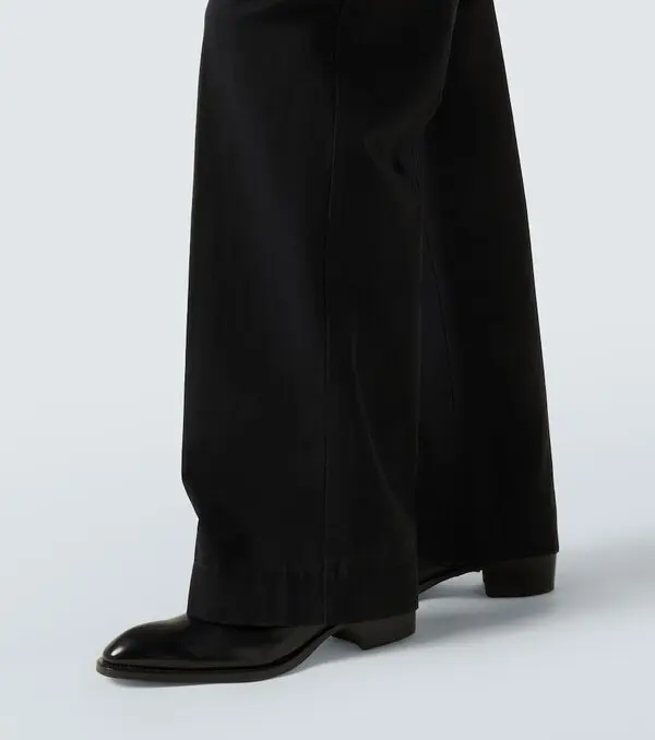 TOM FORD Cotton Drill Wide-leg Pants