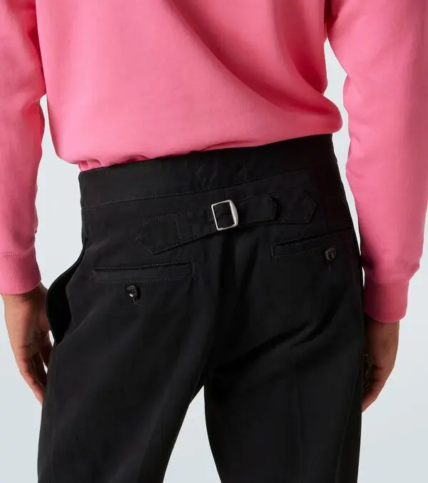 TOM FORD Cotton Drill Wide-leg Pants