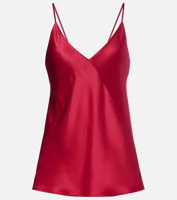 Max Mara Silk Satin Camisole - Red
