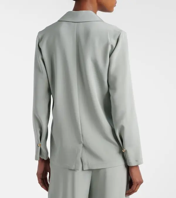 Max Mara Aedo Silk-blend Satin Shirt