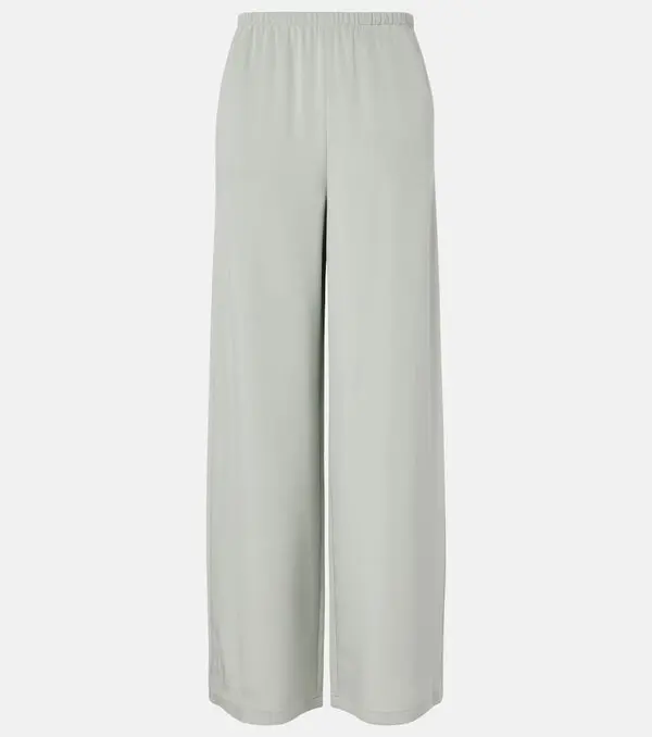 Max Mara Silk-blend Wide-leg Trousers