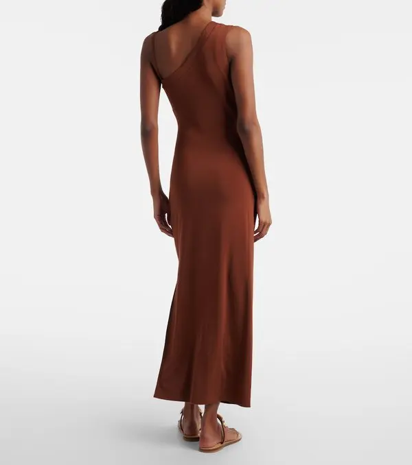 Max Mara One-shoulder Midi Dress - Brown