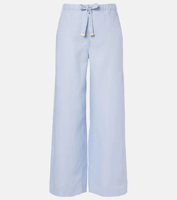 Max Mara Linen Wide-leg Trousers