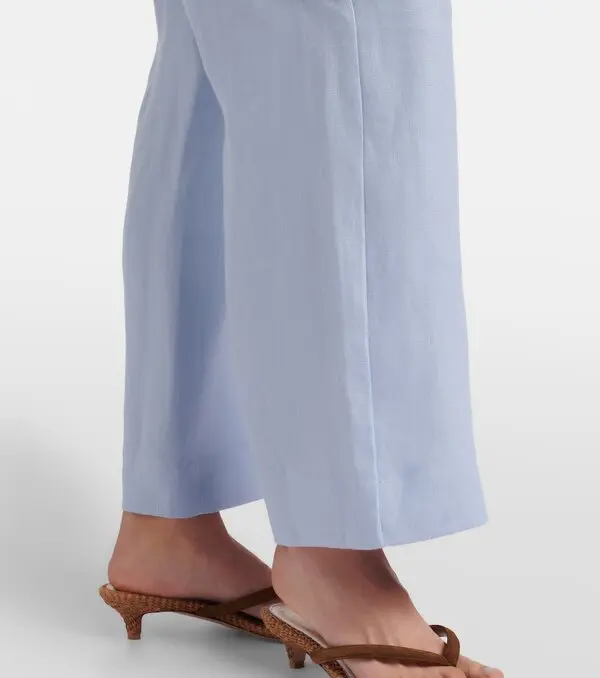 Max Mara Linen Wide-leg Trousers