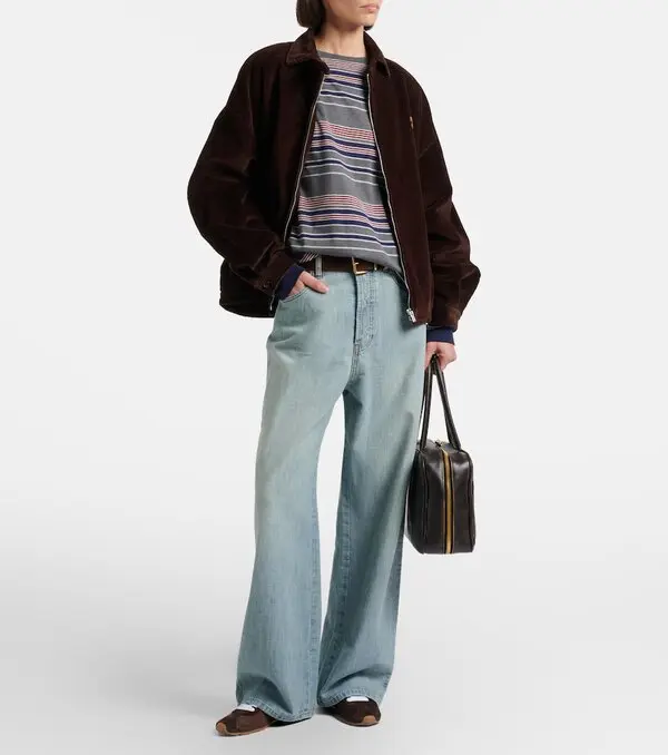 Miu Miu Plume Suede-trimmed Sneakers - Brown