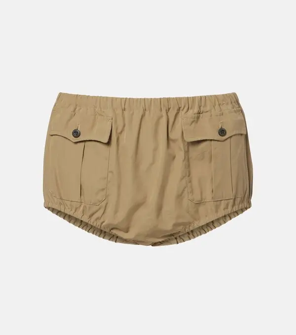 Prada Cotton Poplin Shorts - Beige