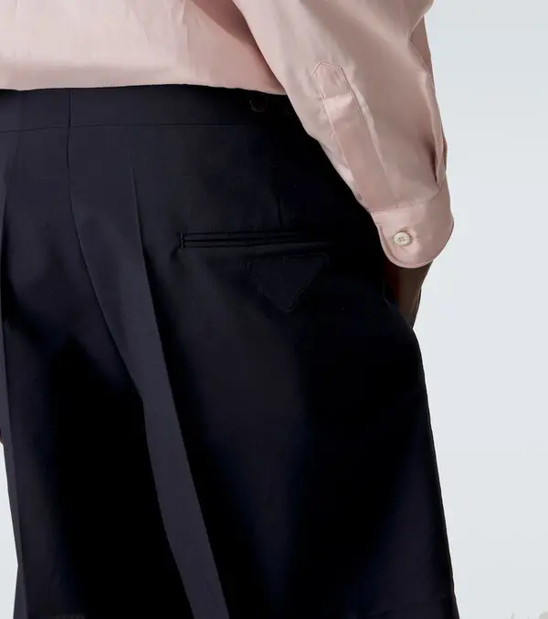 Prada Wool And Mohair Bermuda Shorts