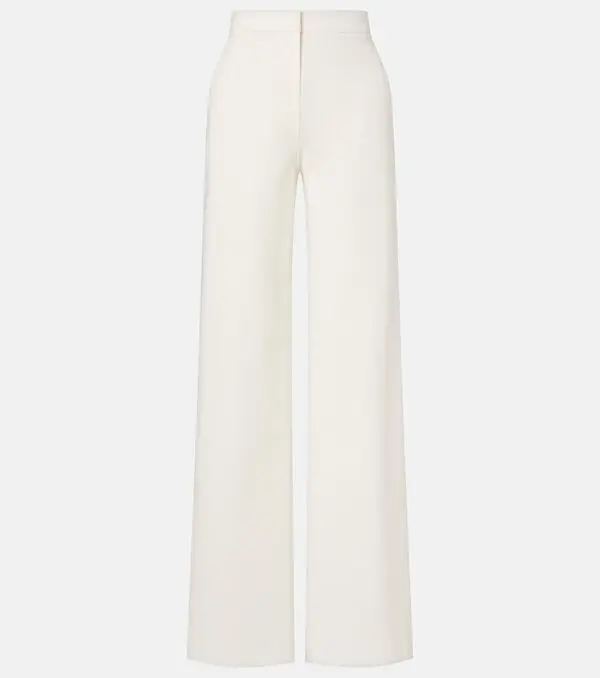 Max Mara Dentice Cotton-blend Wide-leg Trousers