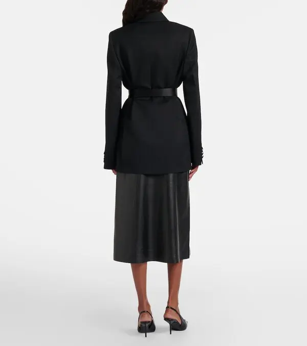 Victoria Beckham Leather Pencil Skirt