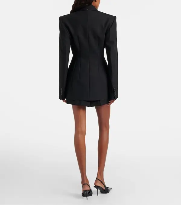 Sportmax Belted Virgin Wool Shorts