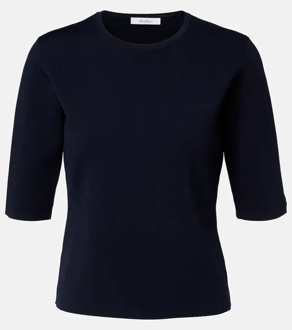 Max Mara Jersey Top - Blue