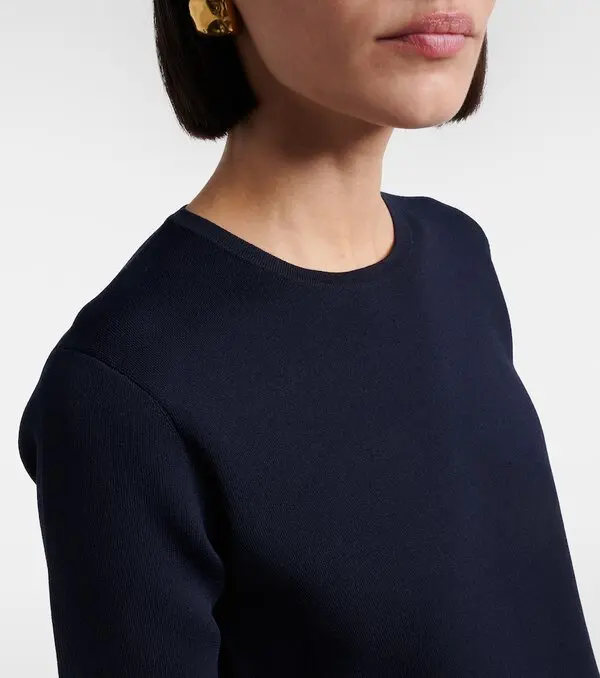 Max Mara Jersey Top - Blue