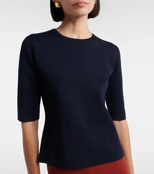 Max Mara Jersey Top - Blue