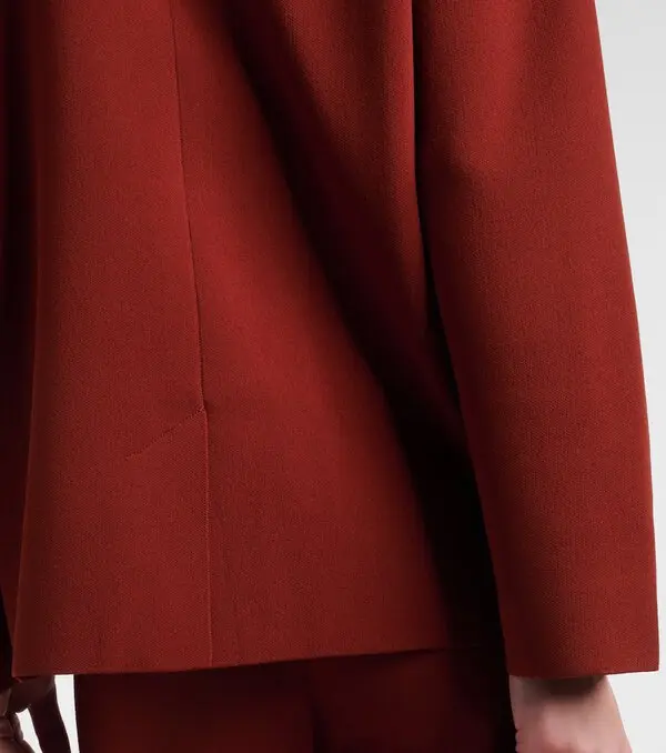 Max Mara Calte Double-breasted Crepe Blazer - Brown
