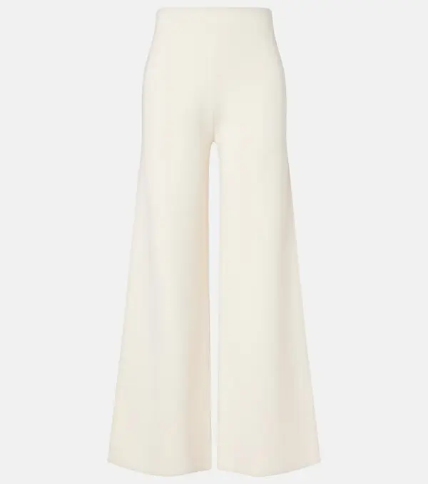 Max Mara Jersey Wide-leg Trousers - White