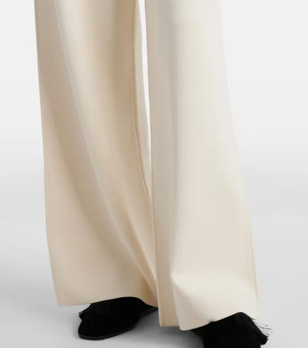 Max Mara Jersey Wide-leg Trousers - White